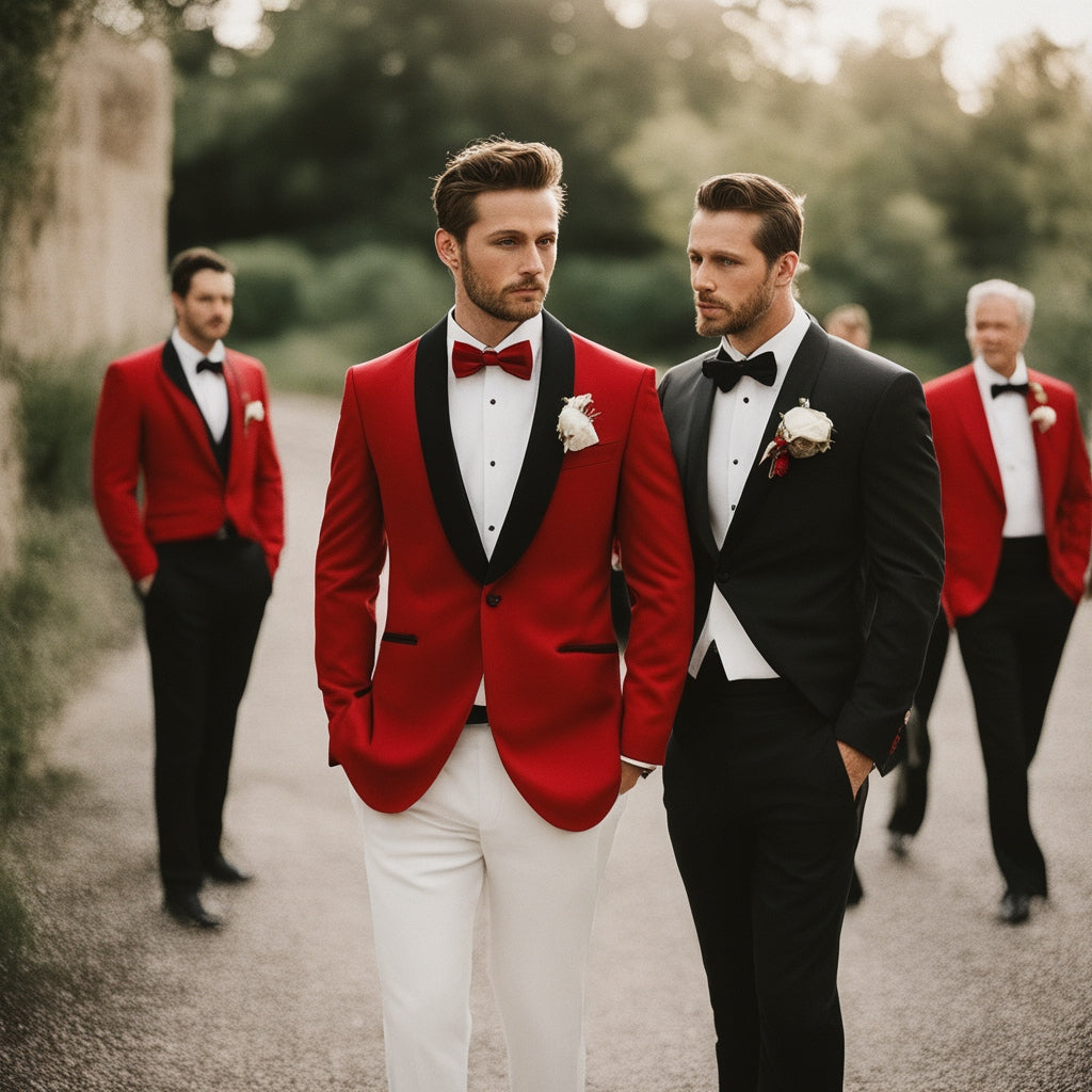 Wedding Tuxedo: Go Red!